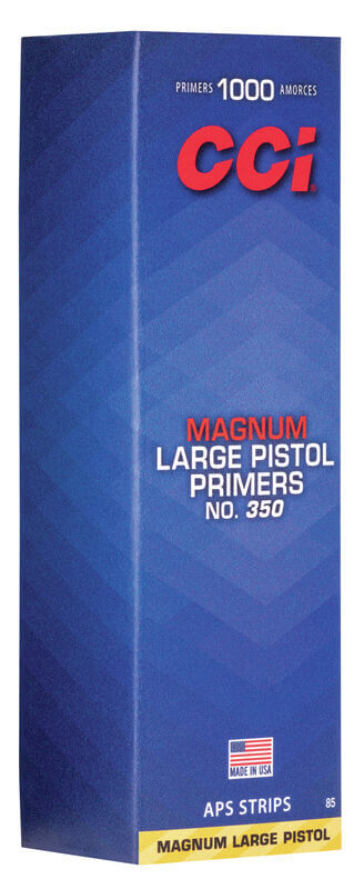 LARGE PISTOL MAGNUM PRIMERS, CCI #350, 1000 PER BOX, CCI-0085 - Western ...