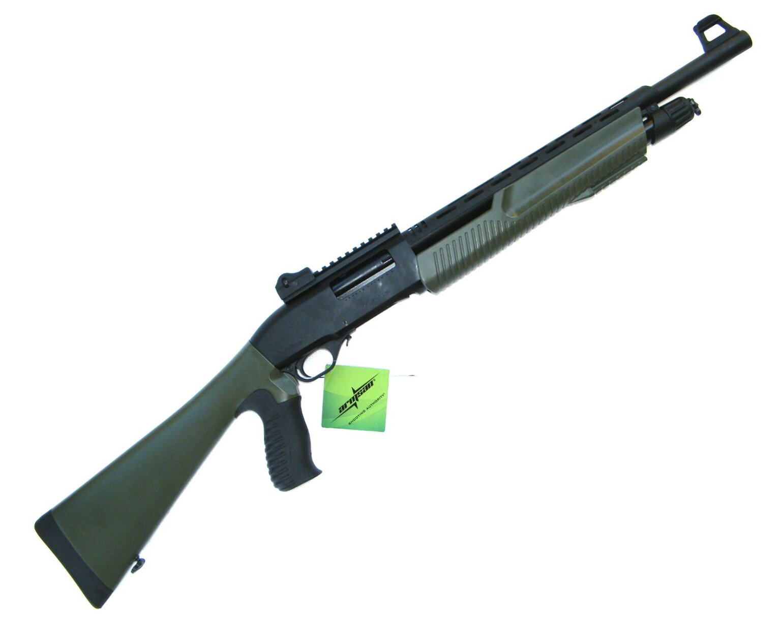 Armsan RS-X2 Pump Action Shotgun NATO Green 12ga 16, F-ARM-12-RSX2NG-16 ...